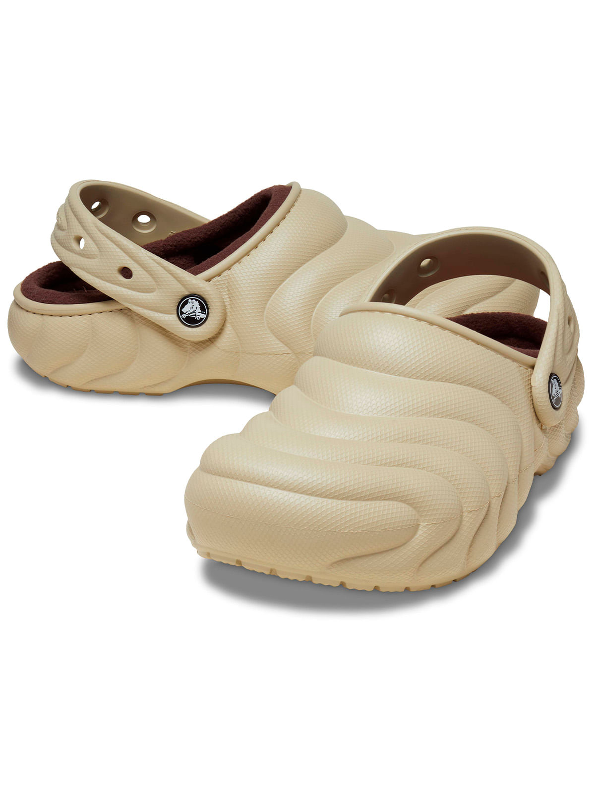 Zueco Unisex Lined Overpuff Beige Crocs-Crocs - Crocs Chile