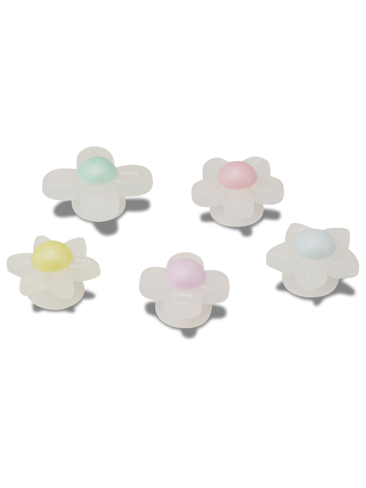 Jibbitz Pack De 5 Flores Iridiscentes Blanco Crocs-Crocs - Crocs Chile