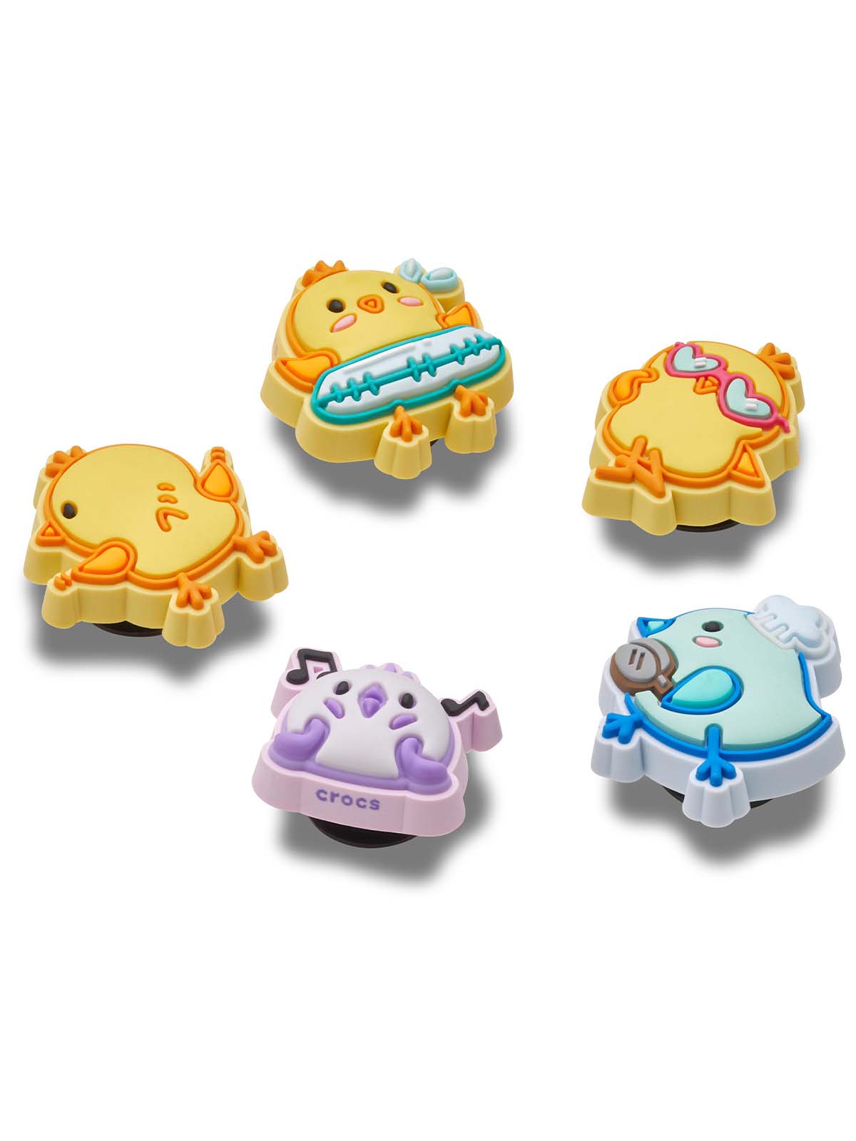 Jibbitz Pollitos Divertidos Pack 5 Amarillo Crocs-Crocs - Crocs Chile